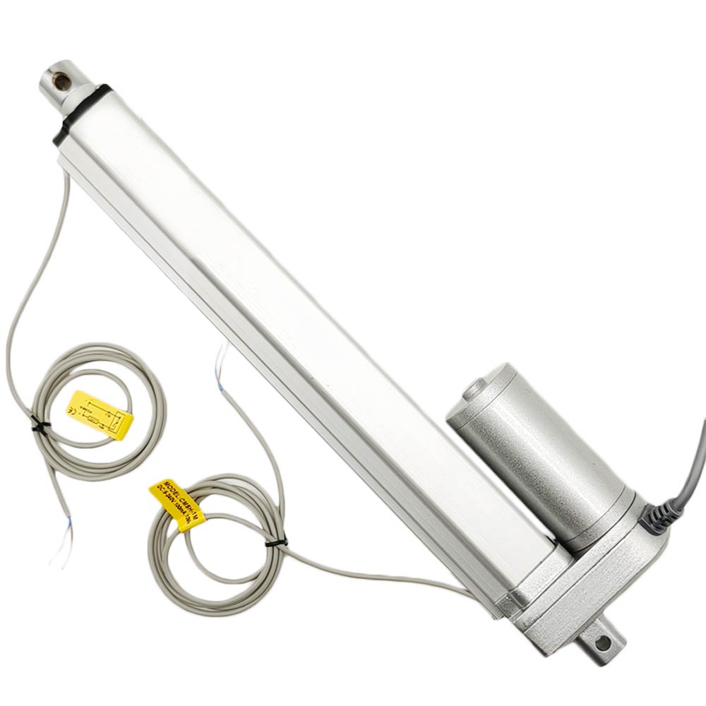 Linearantrieb mit einstellbarem Hub 12V/24V DC 200MM Elektrozylinder ...