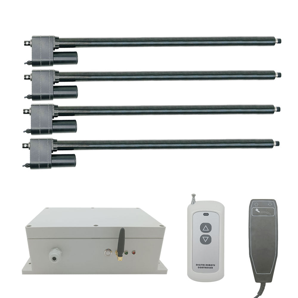 Vier 5000N 700MM-1000MM Hub Schwerlast Linearantrieb Synchronisieren S ...