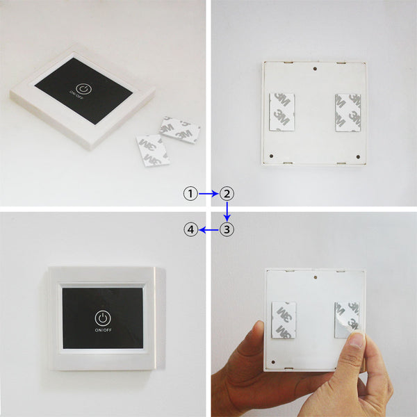 HT-1 Touch Universal Fernbedienung Wandmontage Kleben mit Ein / Aus ...